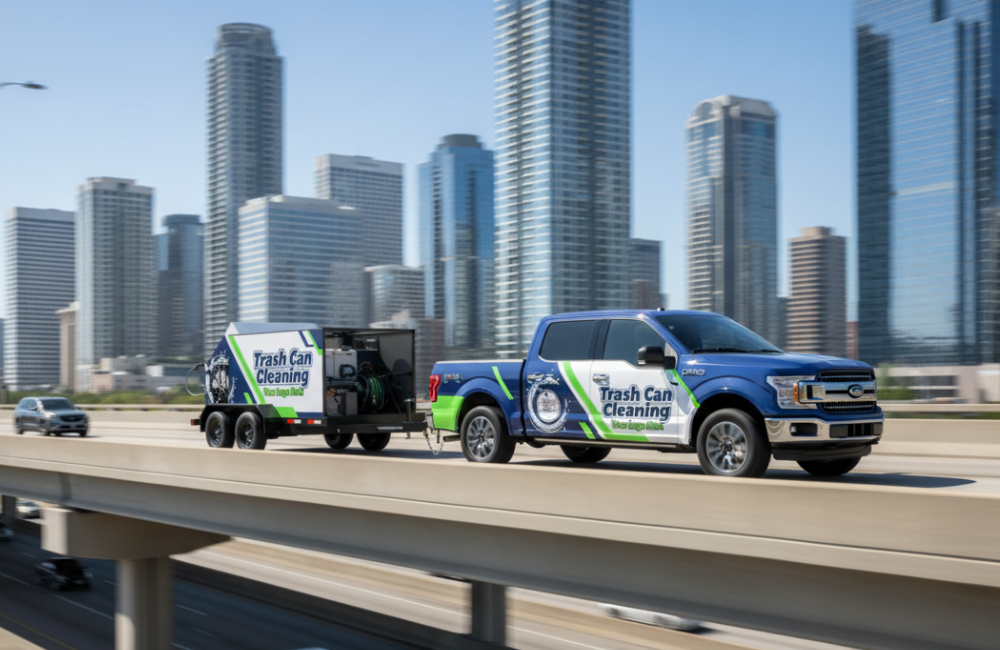Professional Trash Bin Cleaning Trailers for 2025 | Clean Bin Trailers